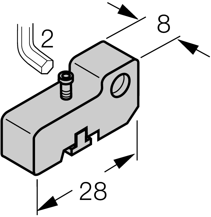 Accessories for Magnetic Field Sensors - Mounting Bracket for SMC ...