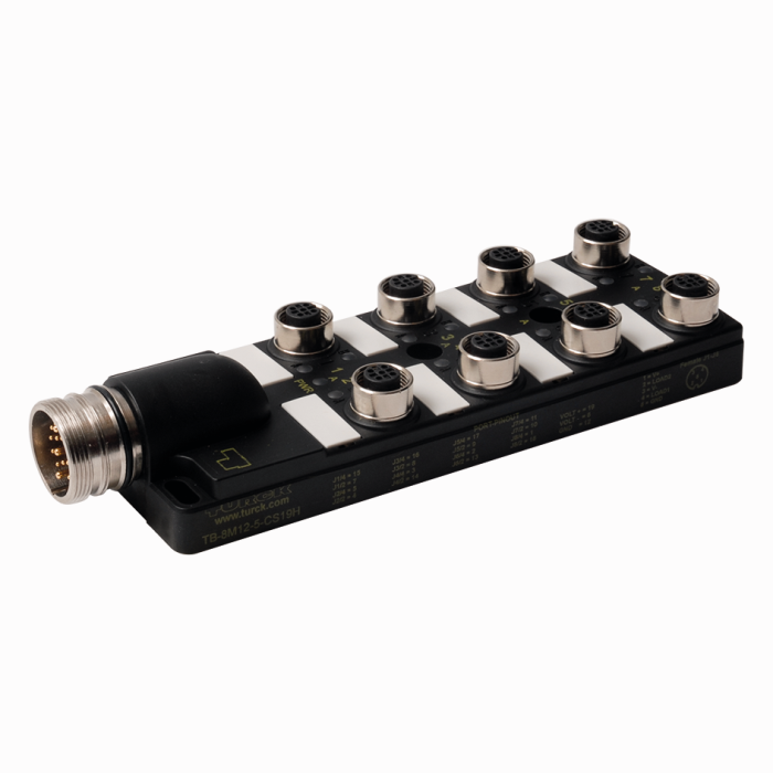 Passive Actuator/Sensor Box, M12 × 1 - 8-port, with M23 Connector for ...