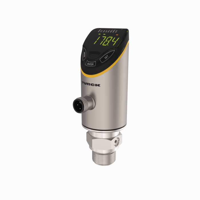 Front-Flush Pressure Sensor - Relative Pressure: -1…10 Bar